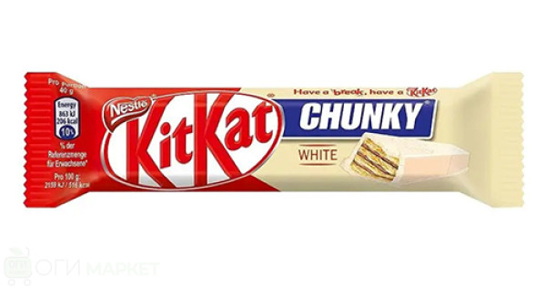 Десерт - KitKat - Chunky - white - 40гр.