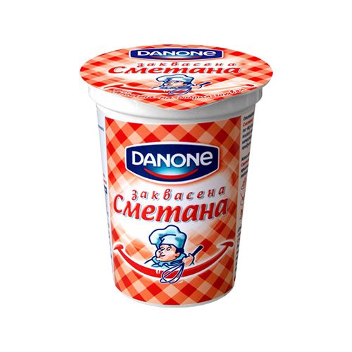 Заквасена сметана - Danone - 20% - 380гр.